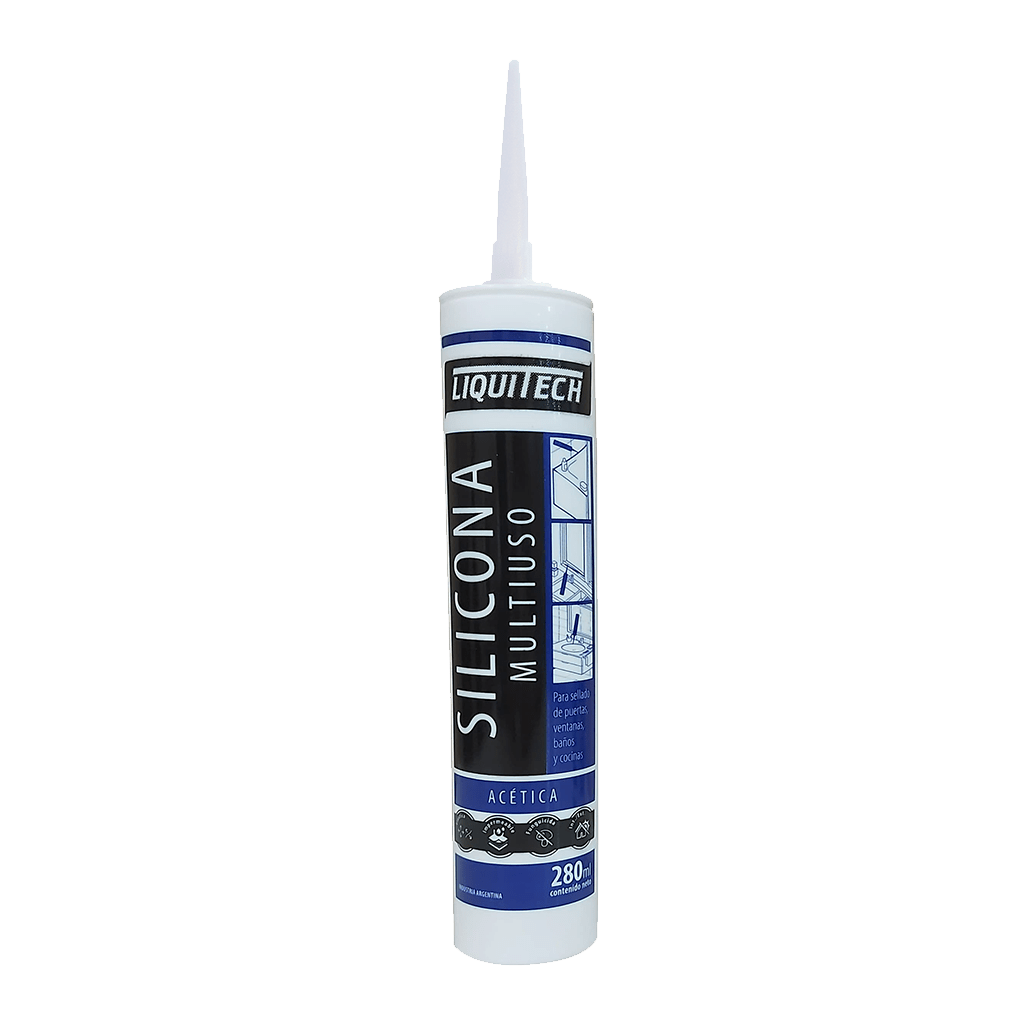 Sellador silicona acética multiuso - Liquitech